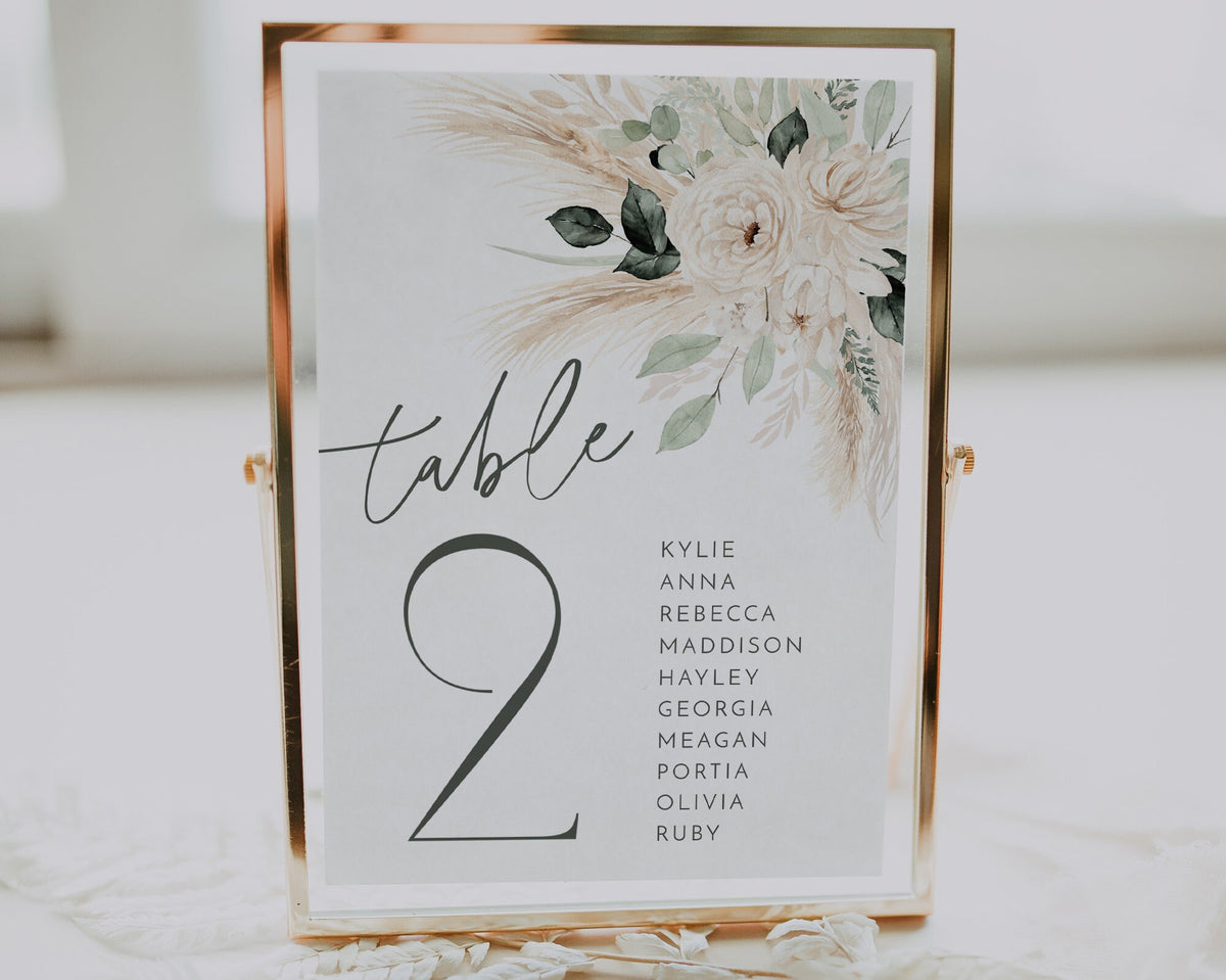Boho Table Numbers, Bridal Shower Table Numbers, Boho Table Numbers, F ...